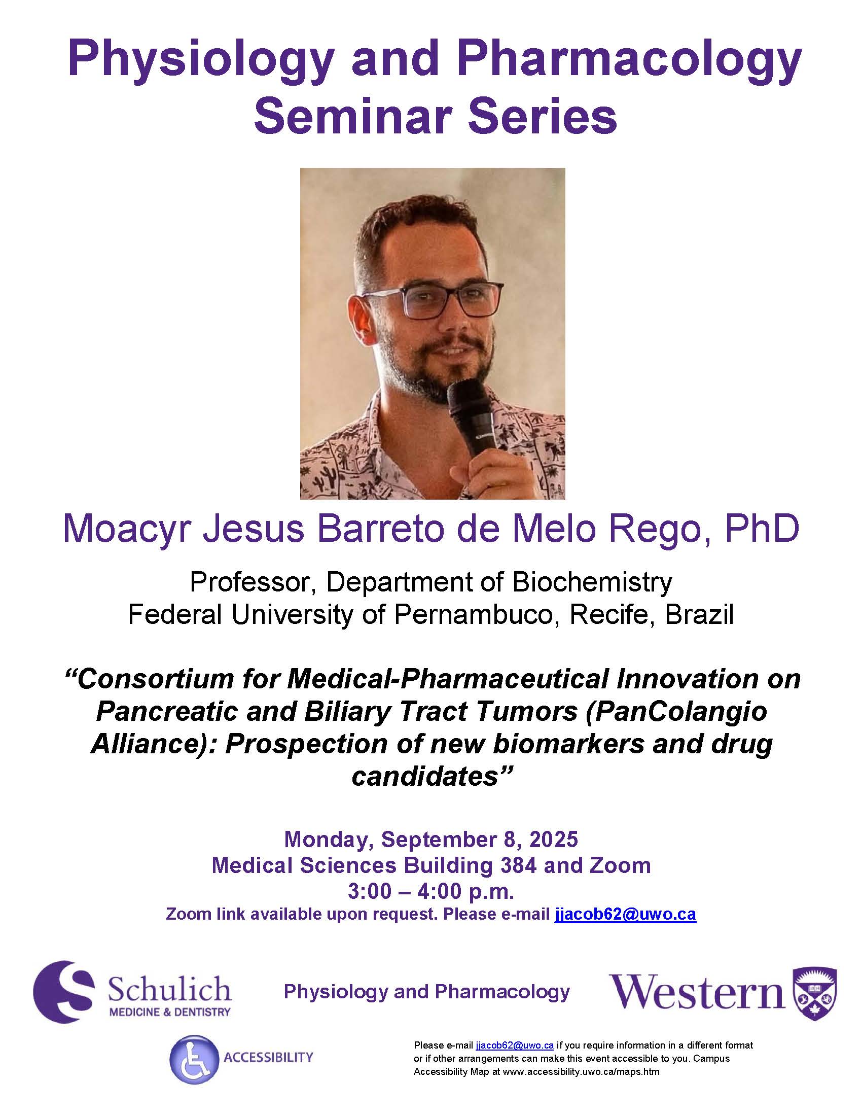 PhysPharm Seminar Series - Dr. Rego, Pernambuco University - Events ...