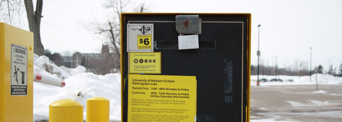 Coin Entry Parking - Parking & Visitor Services - Western University